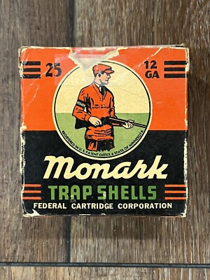 FEDERAL MONARK TRAP SHELLS 1 PC 12GA 25 SHOTGUN SHELL BOX EMPTY | eBay
