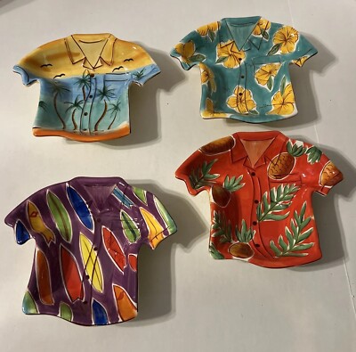 Clay Art Handpainted Tropicool 4 Piece Dip Bowls Set | eBay