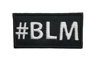 Black Lives Matter #BLM Embroidered Sew/Iron On Patch Black Power Hook ...