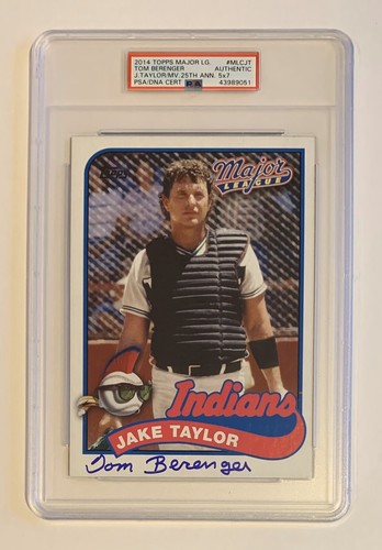 2014 TOPPS MAJOR LEAGUE MOVIE • JAKE TAYLOR TOM BERENGER • PSA/DNA ...