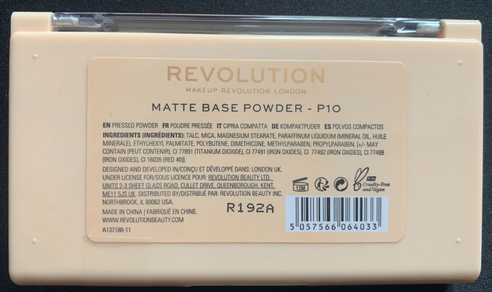 Makeup Revolution Matte Base Powder 12g - P10 - NEW | eBay UK
