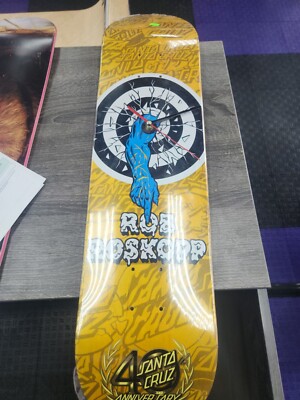 Santa Cruz Skateboard Clock Rob Roskopp 40th Anniversary Clock | eBay