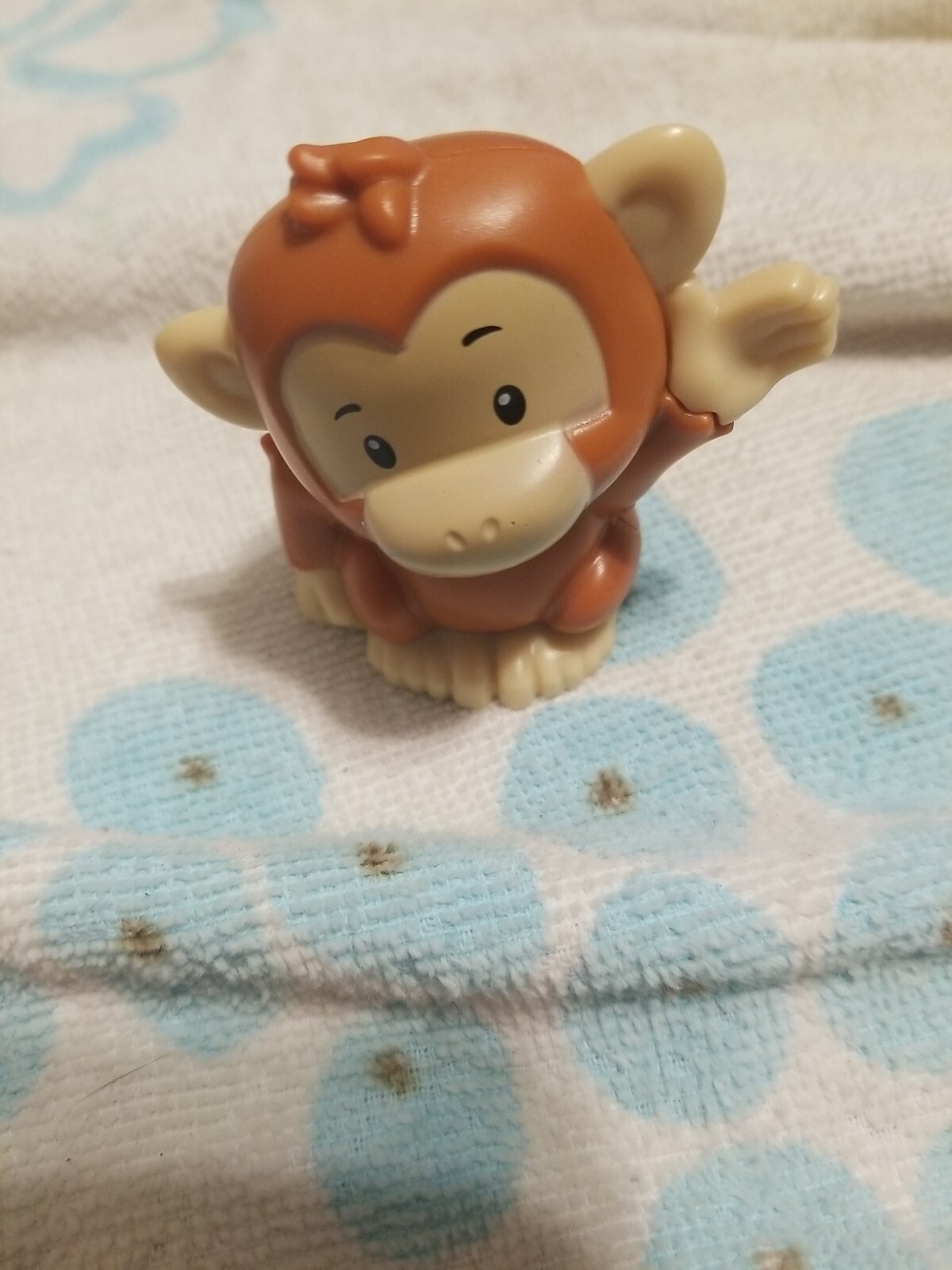 Fisher Price Little People TAN MONKEY CHIMPANZEE for Safari Zoo | eBay