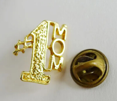 Gift For Mom Gold Tone Metal I Love Mom She's Number One, Number 1 Mom ...