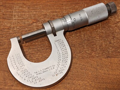 STARRETT 0-1 Inch Heavy Duty MICROMETER NO 238 - please read | eBay