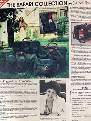 Yves Saint Laurent Luggage Marcy Syms Atlanta GA Print Ad 1981 AJC ...