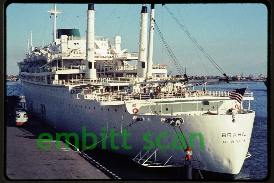 Original Slide, Moore-McCormack Lines Cruise Ship SS Brasil, 1968 | eBay