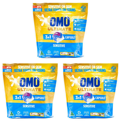 84pc Omo Ultimate Sensitive 3in1 Laundry Detergent Stain Removal ...