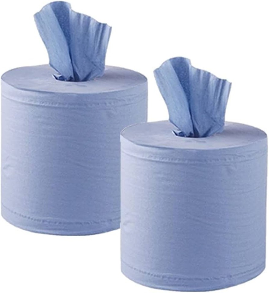 Blue rolls 6 Pack Blue Rolls Centrefeed Blue Roll 2 Ply Embossed Blue ...
