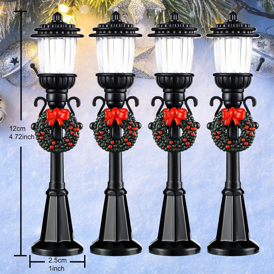 Christmas Lamp Post Village Accessories Village Fairy Lamp Train ...
