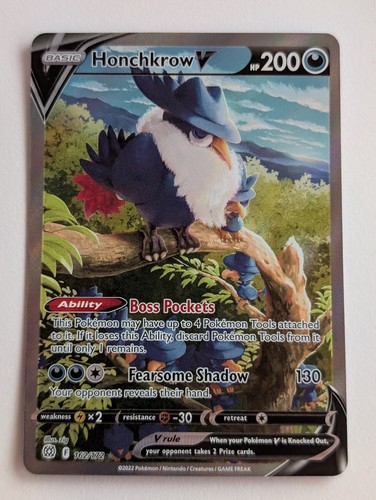 Honchkrow V 162/172 Pokemon TCG Brilliant Stars Alternate Art LP | eBay