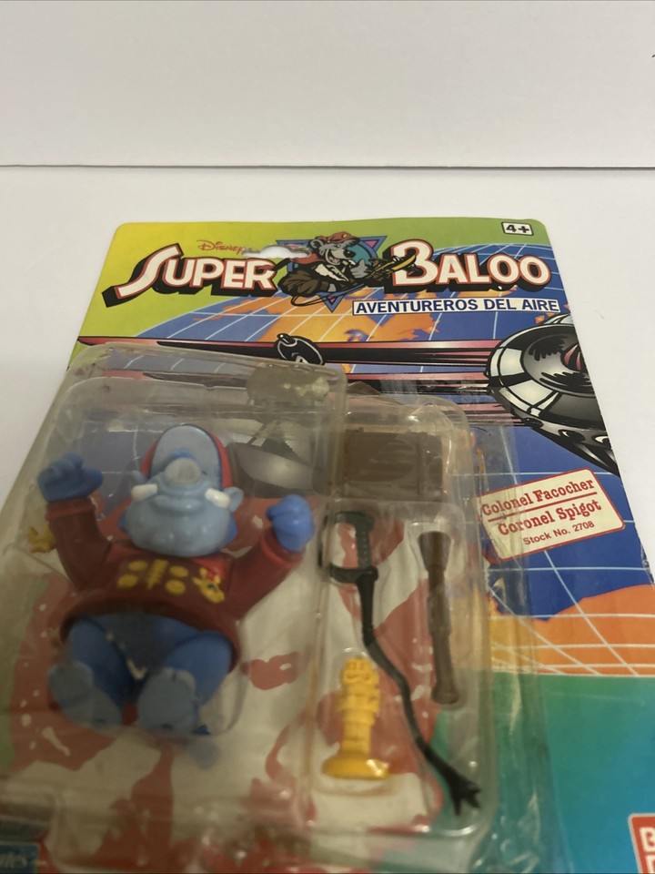 1991 Playmates Super Baloo Disney's Tale Spin Colonel Spigot Spanish ...