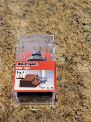 Vermont American Carbide Tipped Router Bit, 3/16" Ogee, 1/4" Shank ...