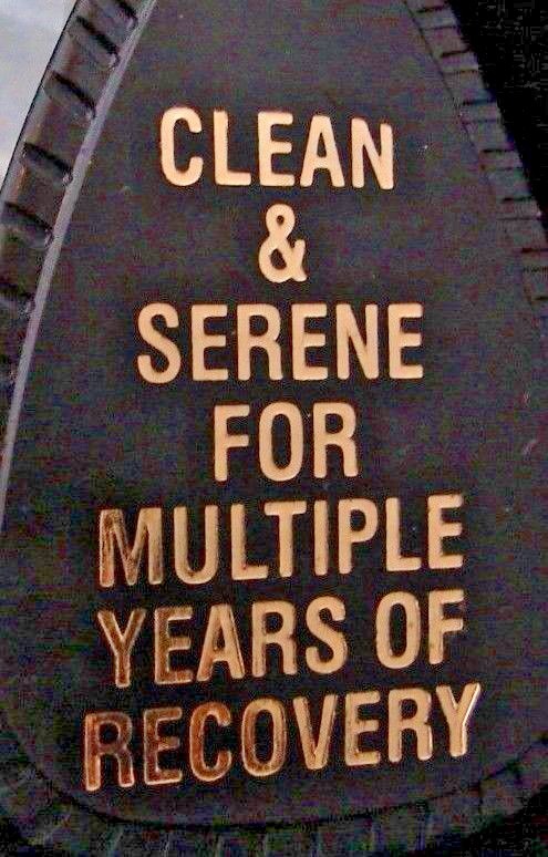 NARCOTICS ANONYMOUS NA BLACK KEY TAG MULTIPLE YEARS medallion Clean | eBay