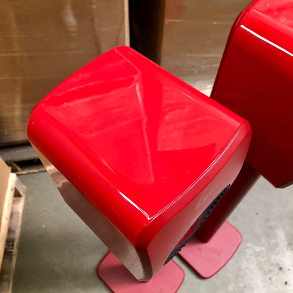 KEF LSX II Wireless HiFi Speaker System (Lava Red) w/ Stands | eBay