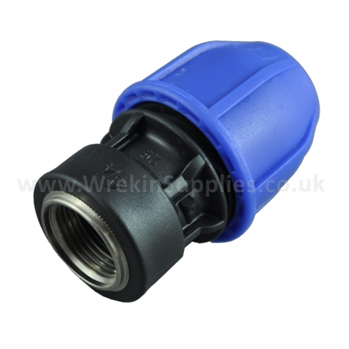 MDPE Plastic Compression Fitting 20mm O/D Polypipe LDPE Water Pipe WRAS ...