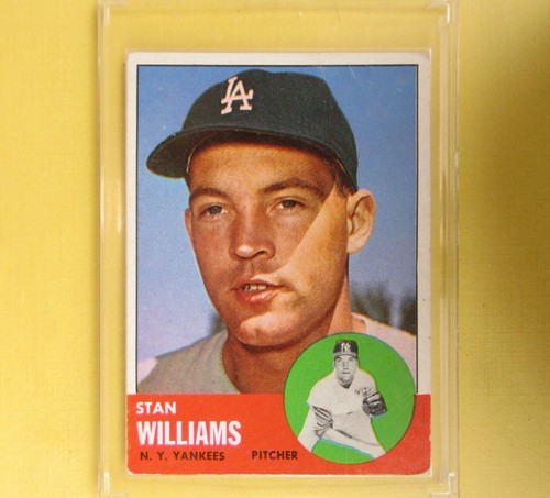 STAN WILLIAMS 1963 VINTAGE Topps #42 Pitcher New York Yankees | eBay