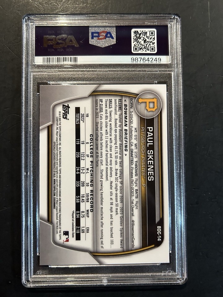 2023 Bowman Draft Chrome #BDC14 Paul Skenes Japan | eBay