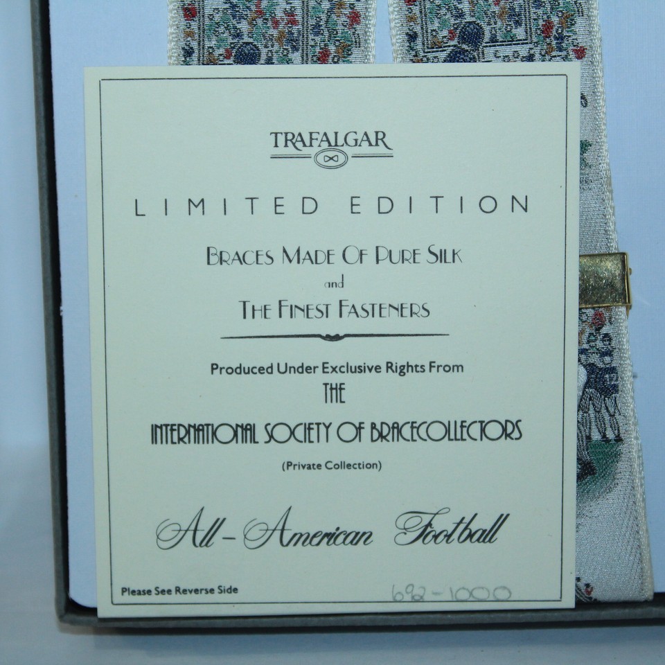 Rare Trafalgar Suspenders Limited Edition Silk Braces S354 ALL-AMERICAN ...