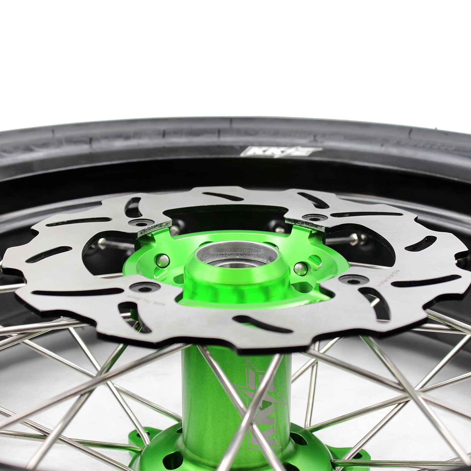 2006-2018 Kawasaki KX250F KX450F KKE 17" Supermoto Wheels Rims Tires ...