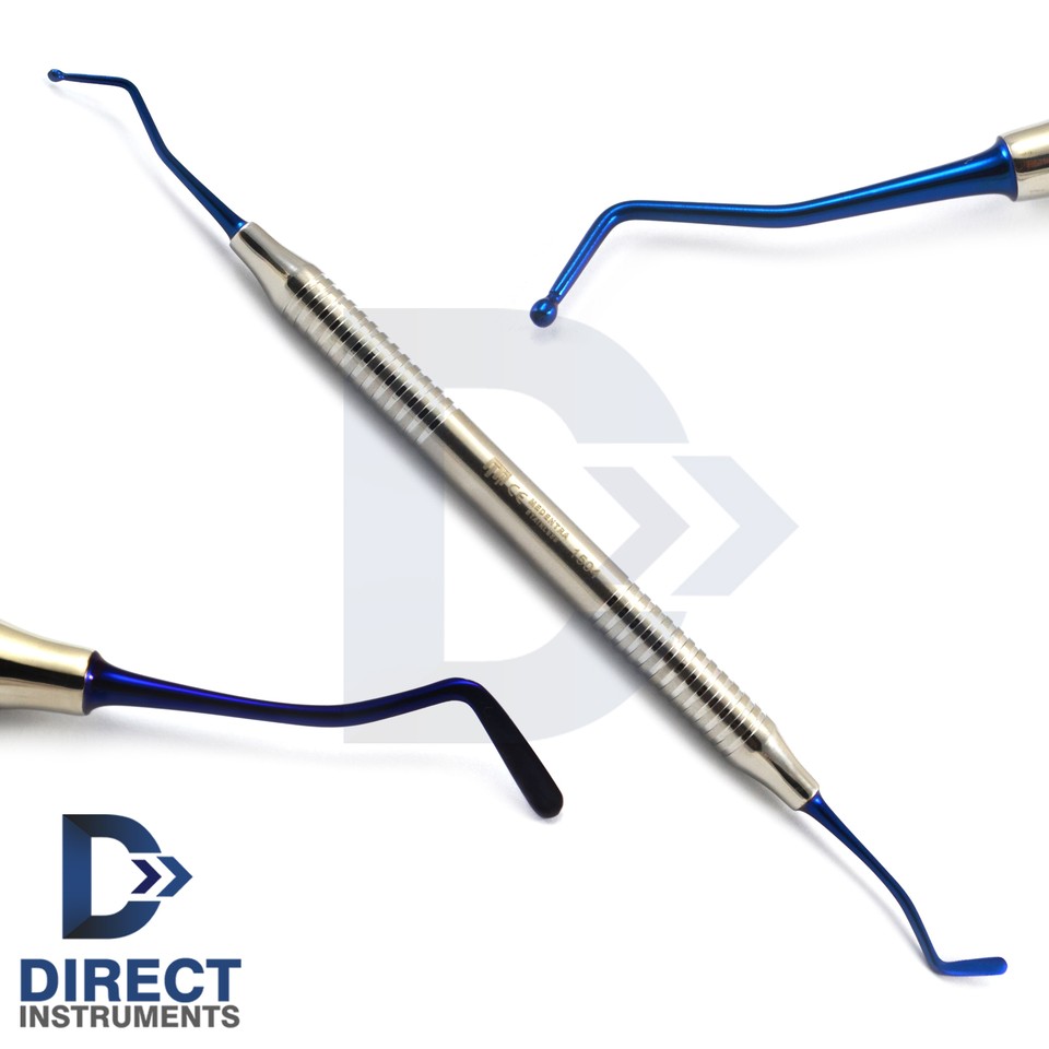 4Pcs Set Blue Titanium Coated Dental Composite Placement Contouring ...