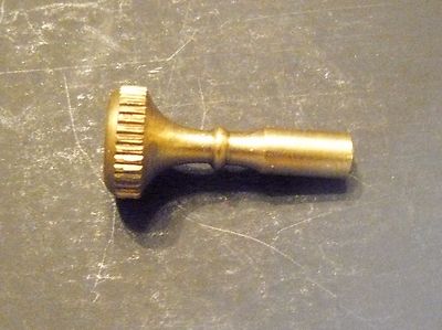 Socket Turn Key Knob Solid Brass 1 1/4" long Knurled 4-36 Lighting Lamp ...