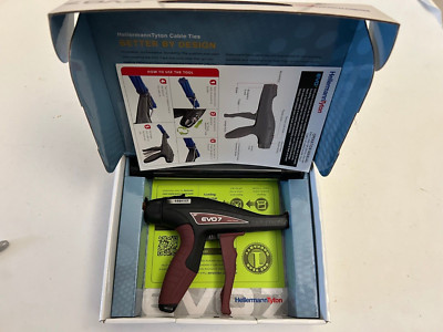 HellermannTyton Evo 7 SP Adj. Tension & Cut-Off Tool Ziptie Cable Tie Gun | eBay
