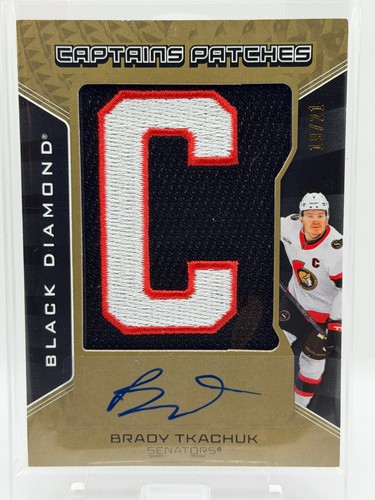 Brady Tkachuk 2025-26 Upper Deck Black Diamond Captains Patches Auto ...