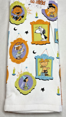 PEANUTS KITCHEN TOWELS (3) CHARLIE BROWN CHARACTERS COSTUMES 18 X 28 ...
