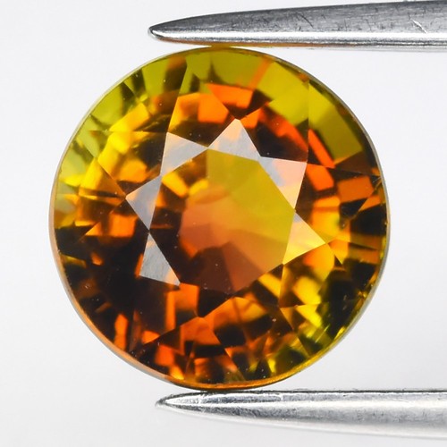 💎 1.57ct VS Round Natural Yellow Green Tourmaline - Unheated, Africa Gemstone | eBay