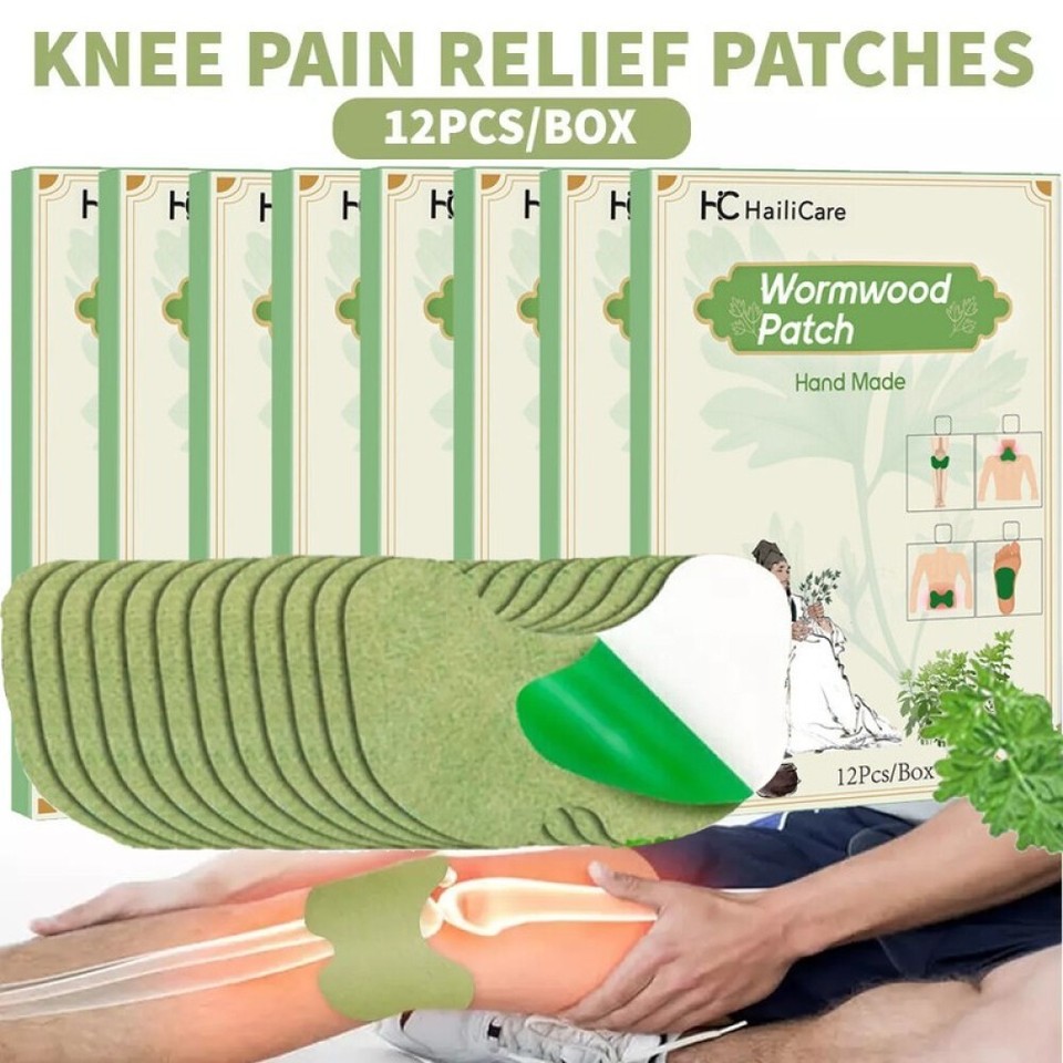 12-360xKnee Pain Relief Patches Natural Herbal Plasters for Arthritis ...