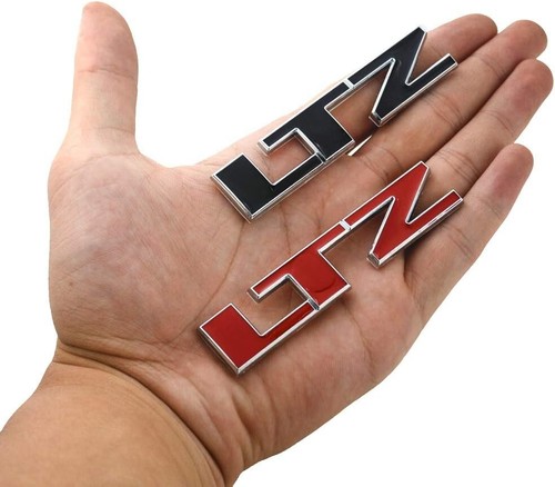 (unopened)2x LTZ Letters Badge Emblem 3D Nameplate Sticker Metal Black ...