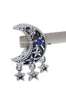 New 100% Authentic PANDORA 925 Silver Blue Star & Crescent Moon Charm ...
