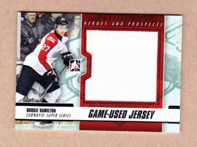 Dougie Hamilton 2012-13 ITG Heroes & Prospects Subway Jersey card ...
