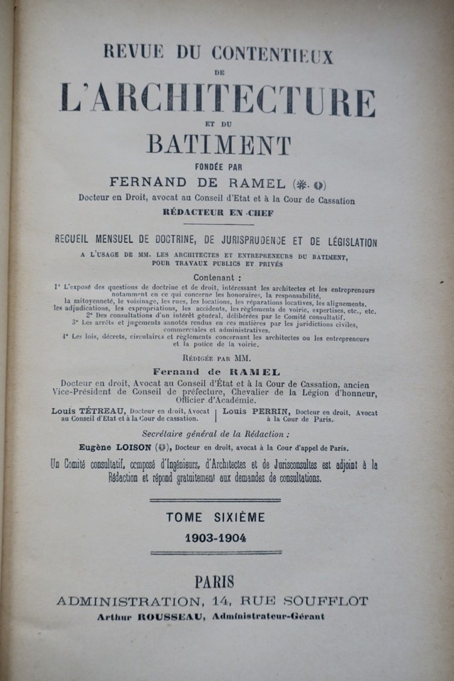 Ramel Review of Architecture and Building Disputes Volume 6th, 1903 ...