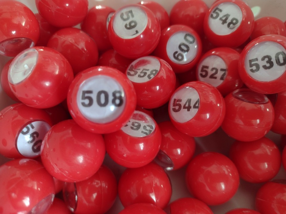 Red Raffle Balls 1-1000 Cages Masterboards | eBay