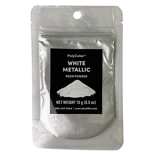 White Metallic Powder PolyColor - Mica Powder for Epoxy Resin Kits ...