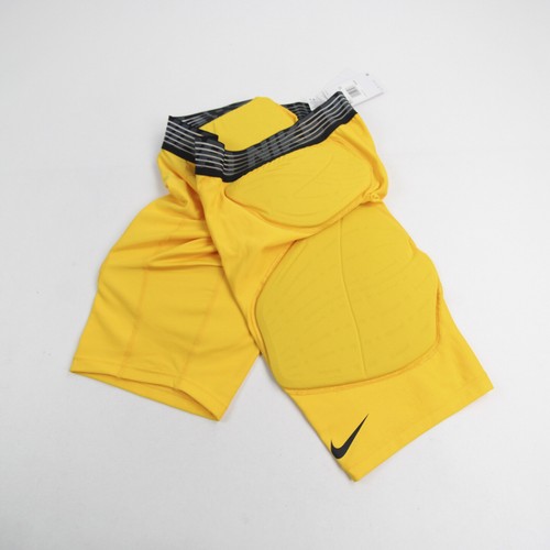 Nike Pro Padded Compression Shorts Men's Gold New with Tags | eBay