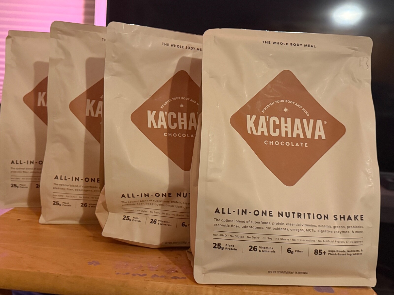 4 bags of KA’CHAVA CHOCOLATE THE ALL IN ONE NUTRITION SHAKE-NEW exp 12/ ...