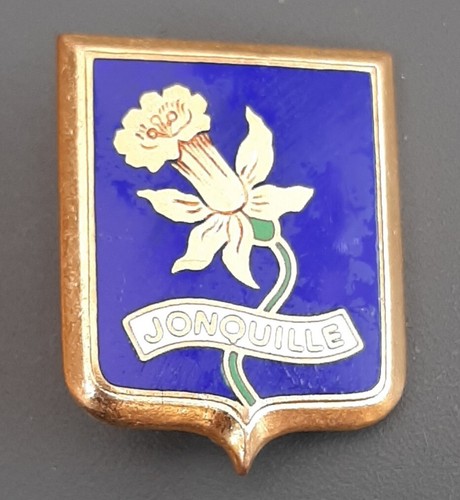 Insigne Dragueur JONQUILLE Marine Indochine D336 Augis ORIGINAL BADGE ...