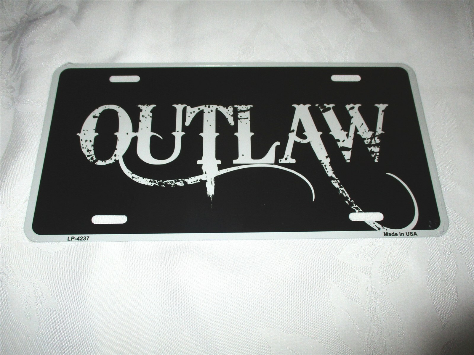 OUTLAW METAL LICENSE PLATE #3b NEW | eBay