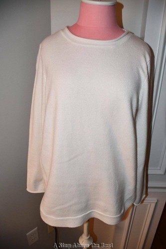 Vision 155 Crew Neck Sweater in Cream Size: MED NWT | eBay