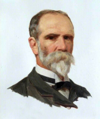 Oil painting Edith-Hayllar-James-Hayllar-Esq old man portrait with ...