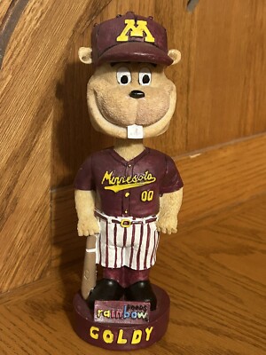Minnesota Goldy Gophers Bobblehead Baseball Rainbow Foods Vintage | eBay