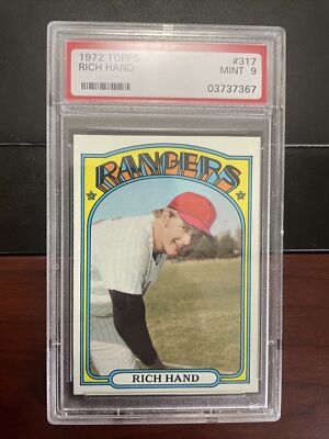 1972 Topps #317 Rich Hand Rangers PSA 9 - MINT | eBay