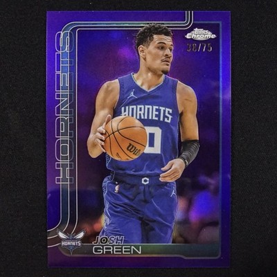 Josh Green True Purple /75 COLOR MATCH Topps Chrome Basketball 2025-26 ...