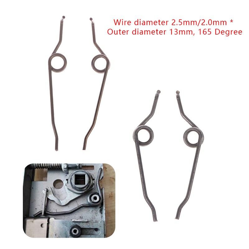 1 Pair 165 Degree Door Lock Latch Return Springs Lock Body Repair ...