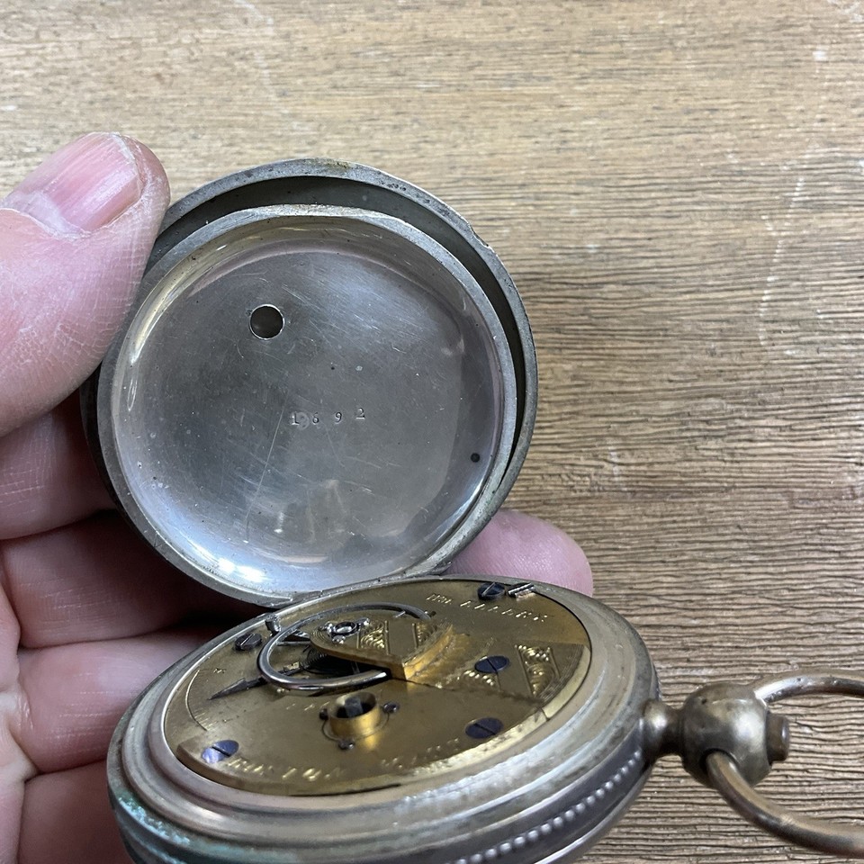 WM Ellery American civil war era full hunter pocket watch , restoration ...
