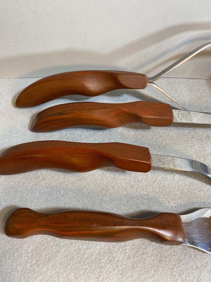 CUTCO Kitchen Utensil Set/ 4 Masher, Slotted Spoon, Ladle/ Spreader ...