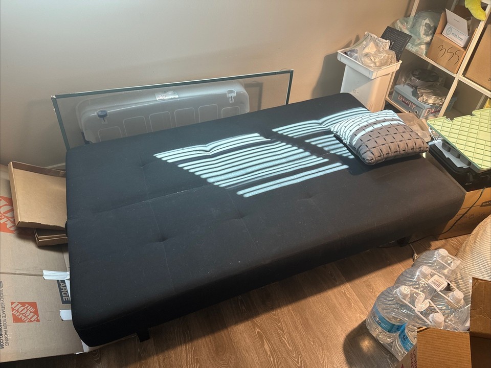 IKEA Balkarp Sleeper Sofa Bed – Black Convertible Futon, Right Now Only ...